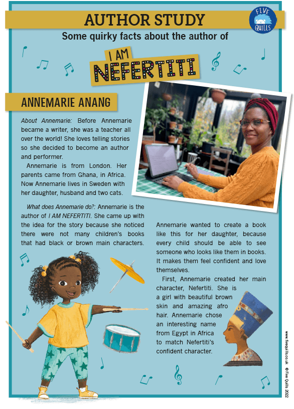 I Am Nefertiti Activities - Five Quills